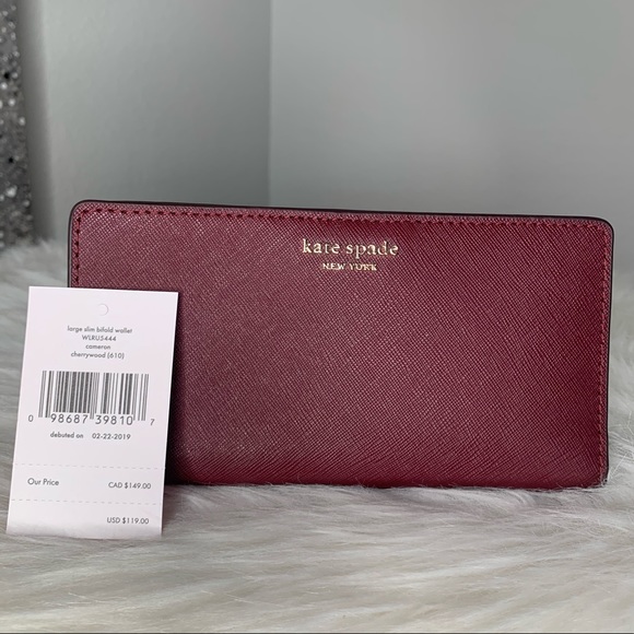 kate spade | Bags | Kate Spade Cameron Lg Slim Bifold Wallet | Poshmark